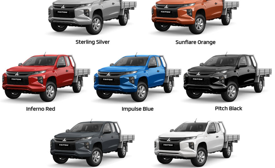 2021 Mitsubishi Triton GLX Club Cab Chassis 4WD 2.4L Diesel Turbo Auto ...